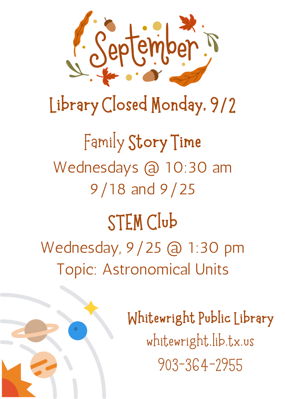 Search the Catalog — Whitewright Public Library